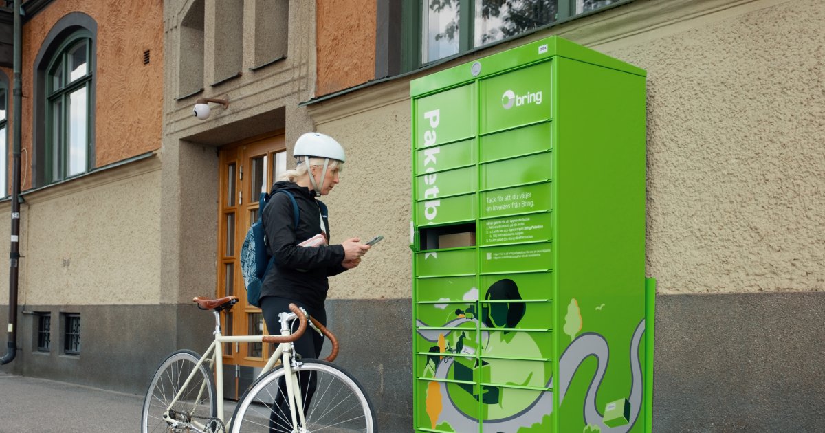 Hämta och lämna paket i Brings paketboxar - Bring.se